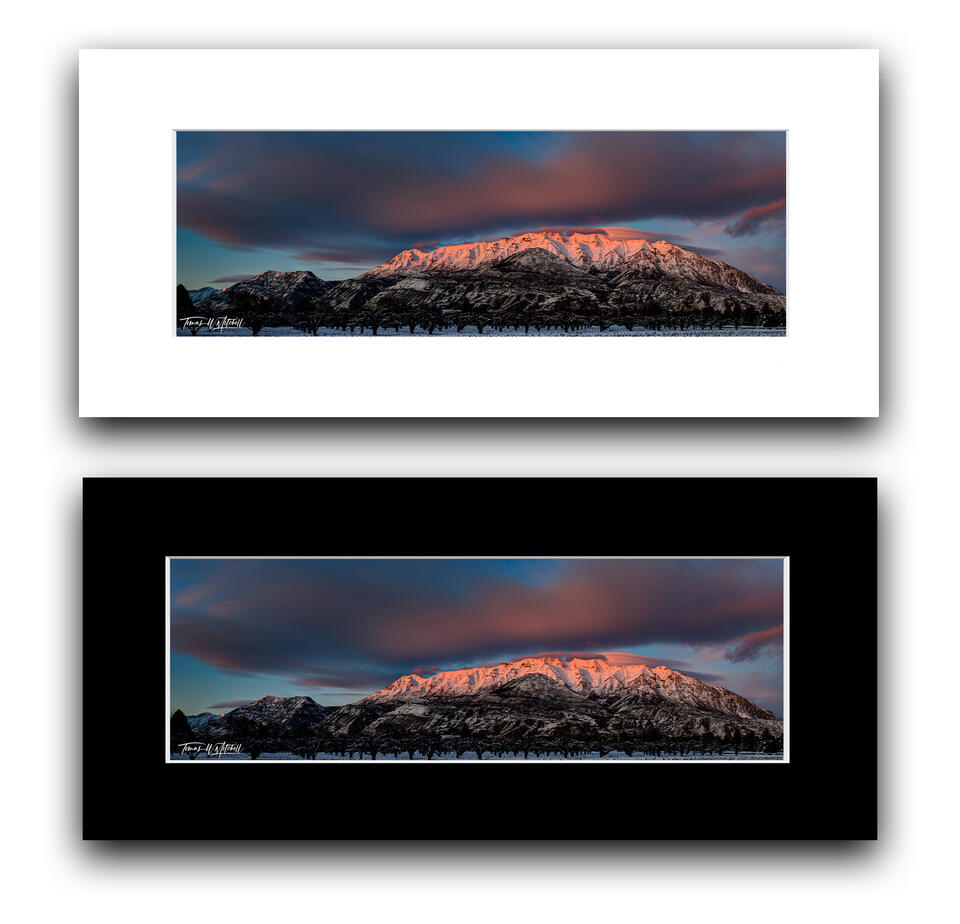 Mount Timpanogos Utah Winter Photo Art Prints | Tomas W Mitchell